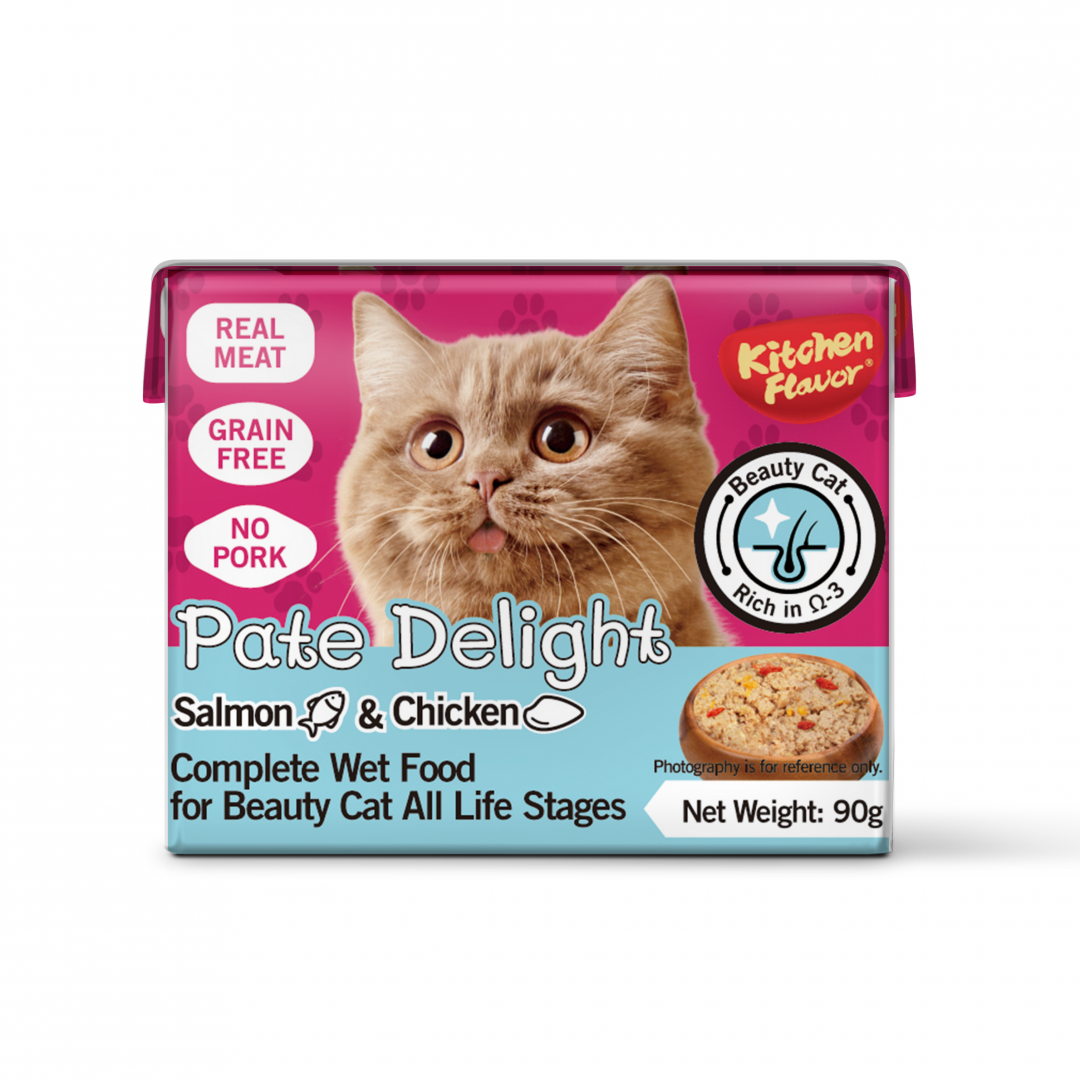 Kitchen Flavor Pate Delight Salmon & Chicken Complete Wet Food for ...